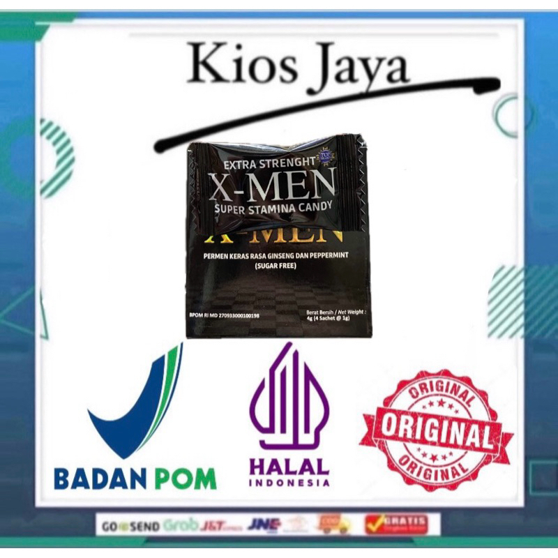 Jual x men Permen pria isi 4sachet Permen Kesehatan X-men Ginseng ...