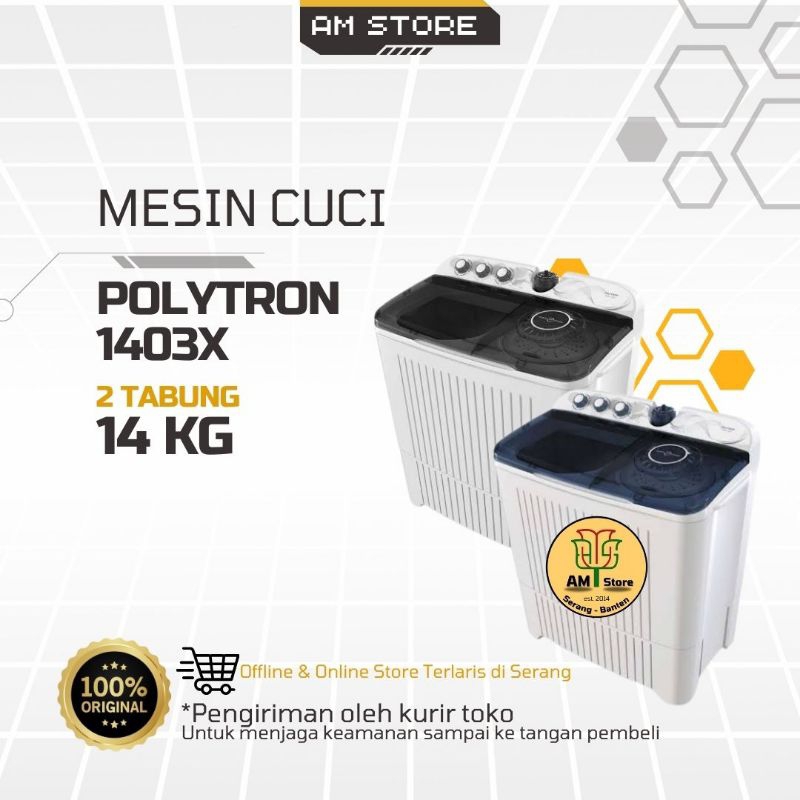 Jual Mesin Cuci 2 Tabung Polytron 1403X | Shopee Indonesia