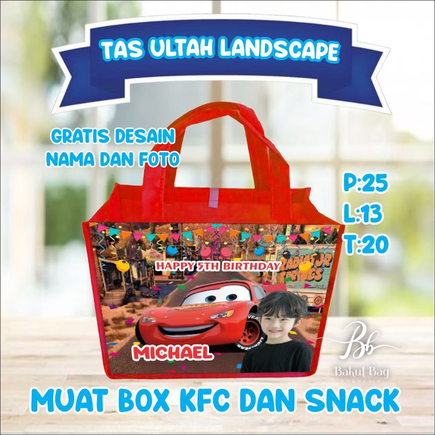 Jual TAS ULANG TAHUN GRATIS DESAIN, TAS SOUVENIR ULTAH KFC DAN SNACK ...