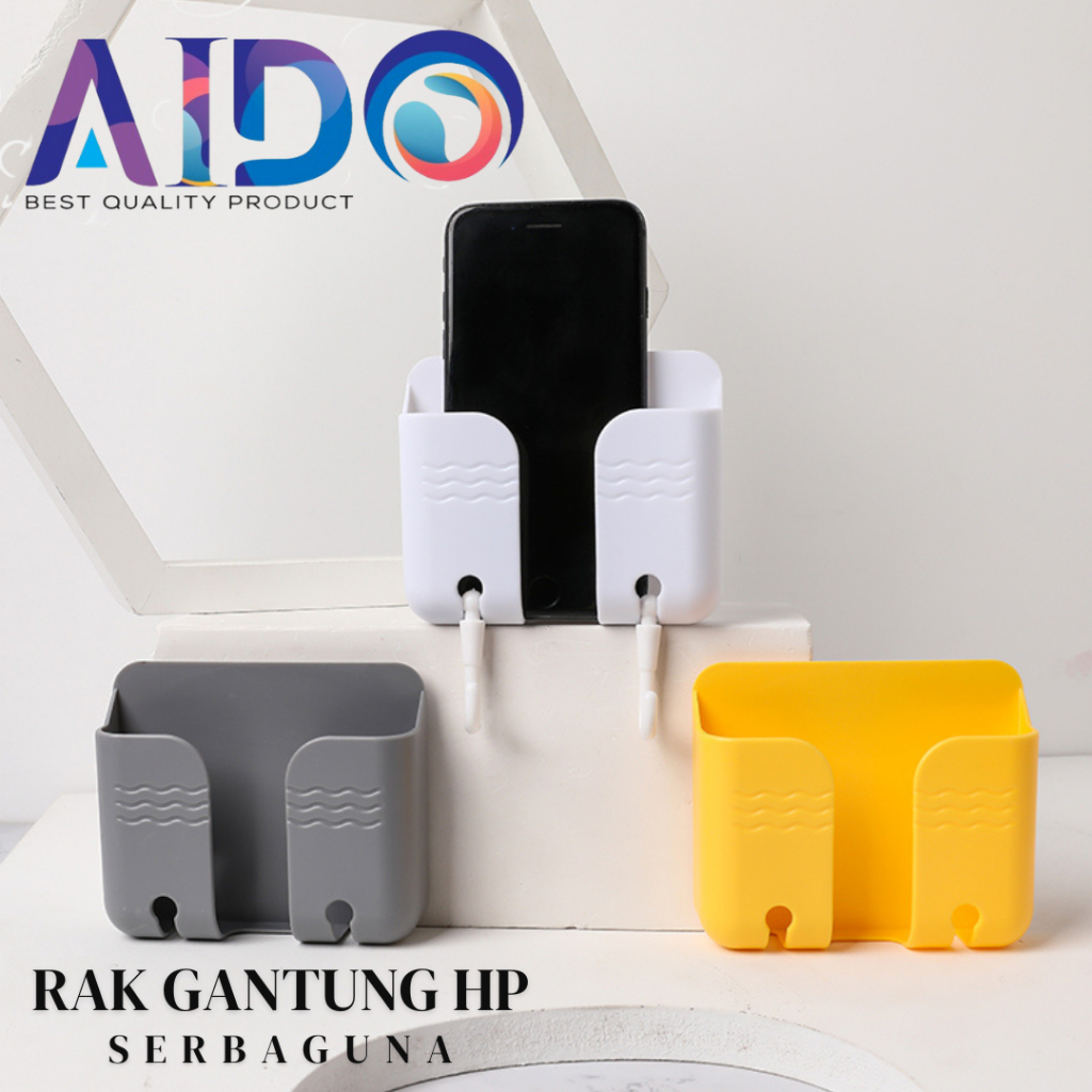 Jual RAK GANTUNG HP CHARGER REMOTE TV AC TEMPEL TEMBOK HOLDER PHONE CAS ...