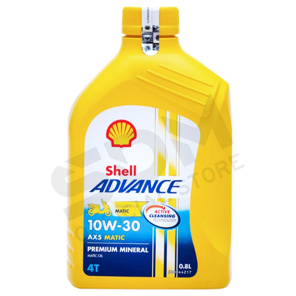 Jual Shell Advance 4T AX5 Oli Matic 10W-30 0,8L 100% Original | Shopee ...