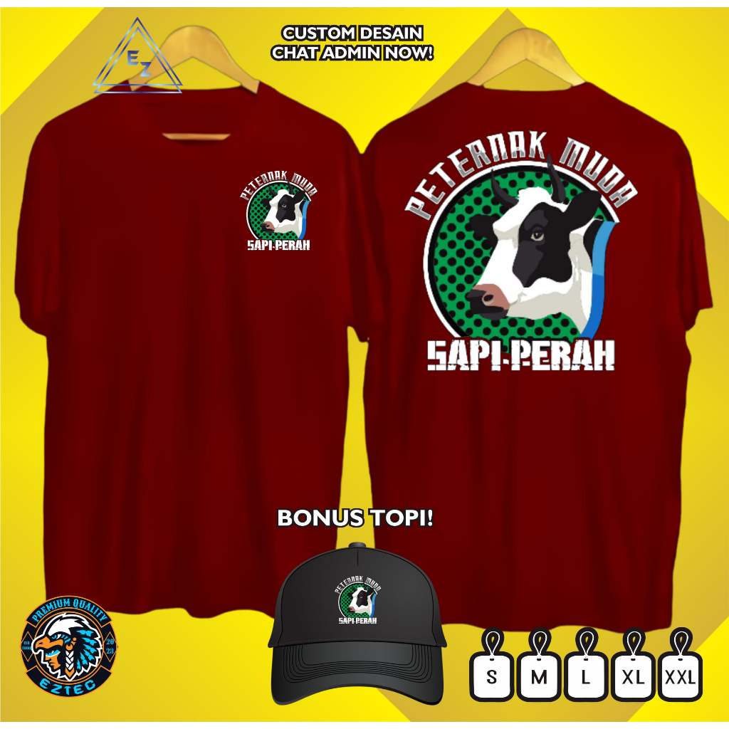 Jual KAOS PETERNAK MUDA SAPI PERAH DESAIN KAOS TERBARU SIMPLE KEREN ...