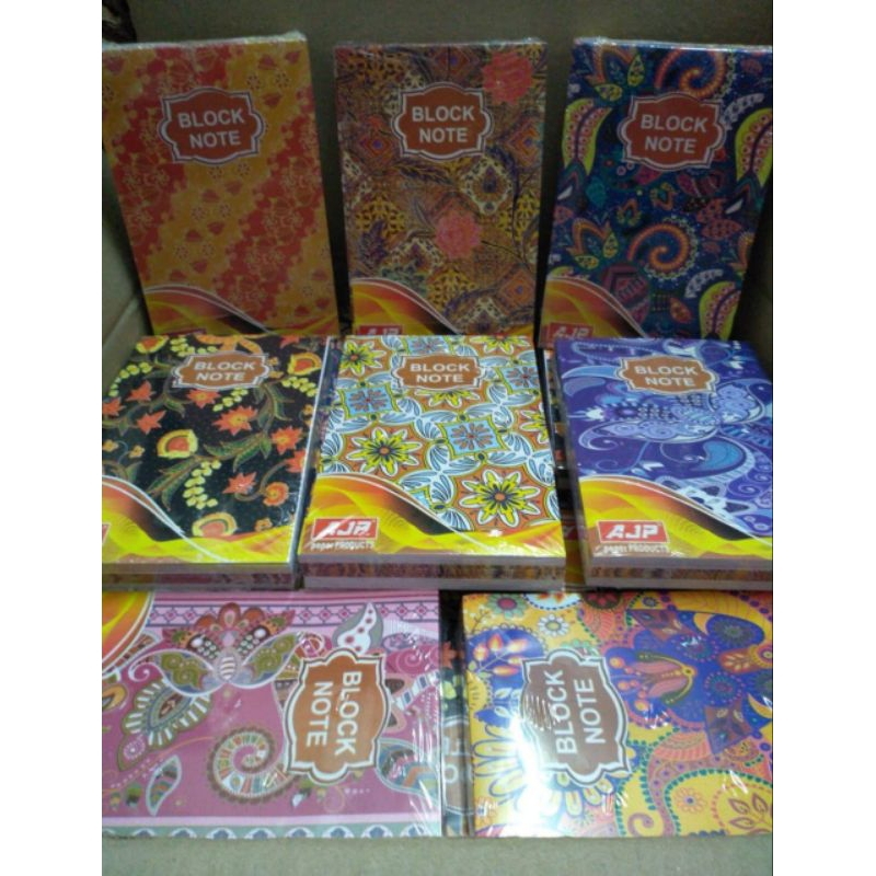 Jual BLOCK NOTE BATIK ISI 12 PCS | Shopee Indonesia