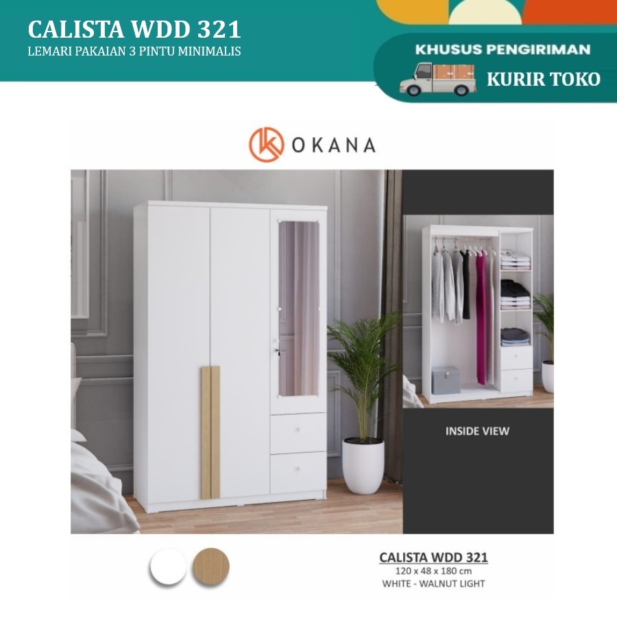 Jual Olympic Lemari Pakaian Kaca | Lemari Baju 2 Pintu / 3 Pintu Modern - LP Calgary / LP ...