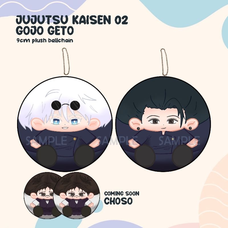 Jual Plush Keychain - Jujutsu Kaisen 02 (JJK Gojo Geto Choso) | Shopee ...