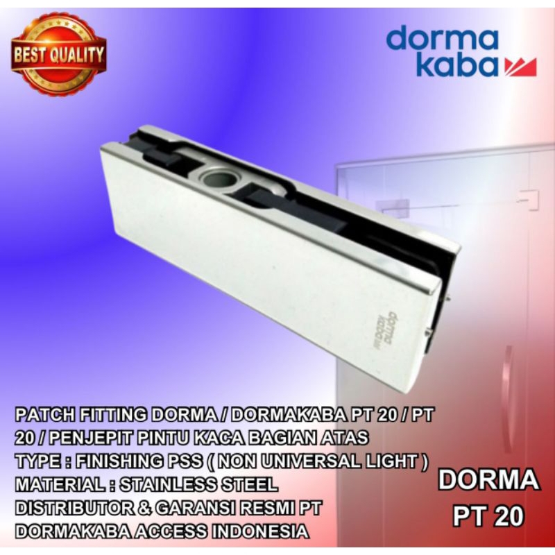 Jual Patch Fitting Dorma/DormaKaba/Dorma Kaba PT20 / PT 20 Penjepit ...