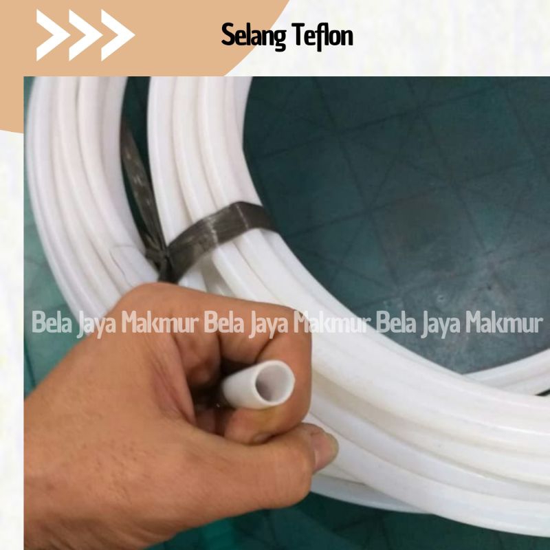 Jual Selang Teflon PTFE Tebal 6mmx4mmx1mtr/ Tubing PTFE | Shopee Indonesia