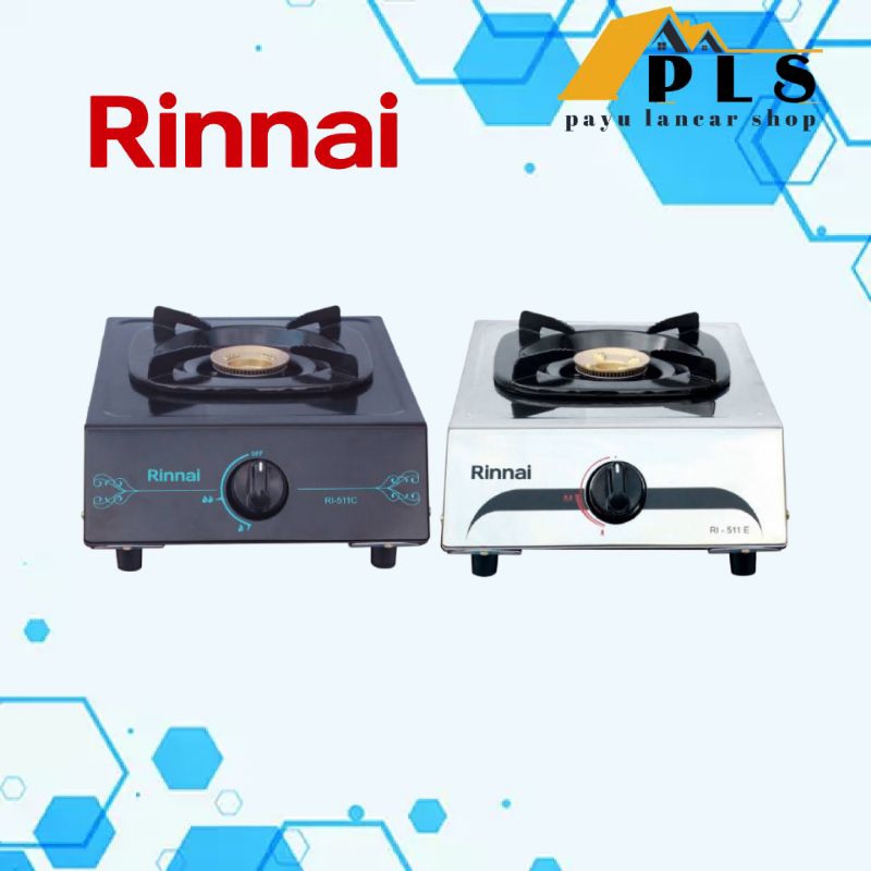 Jual RINNAI kompor gas 1 tungku RI-511 E stainless, kompor rinai 511 c ...