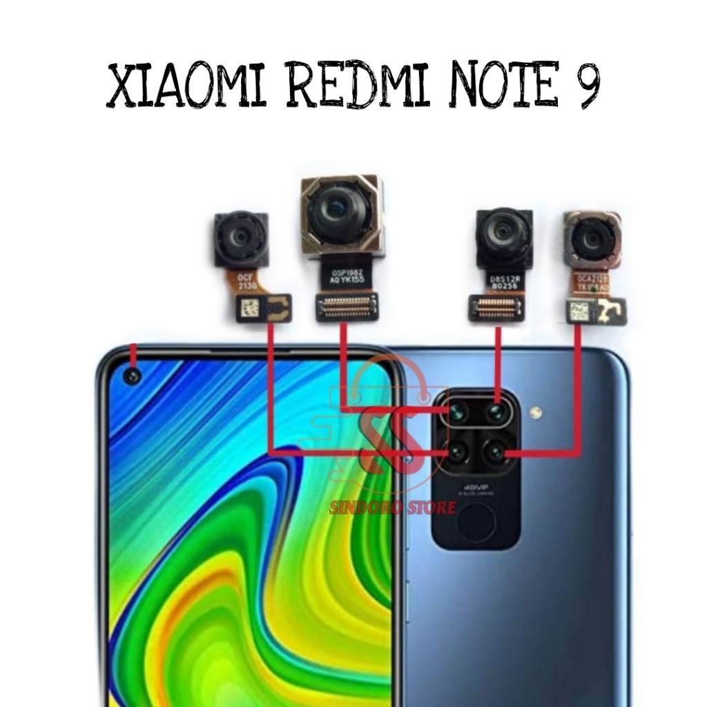 Jual Kamera Belakang Xiaomi Redmi Note 9 Flexible Camera Big Original ...