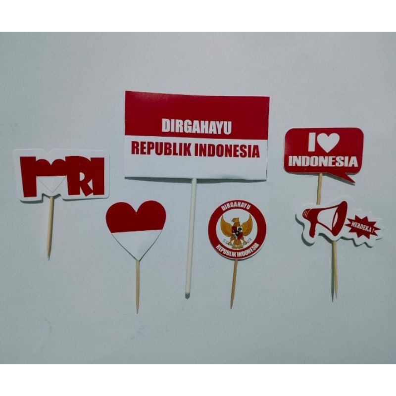 Jual Topper Hut RI merah putih/ Dekor Agustusan | Shopee Indonesia