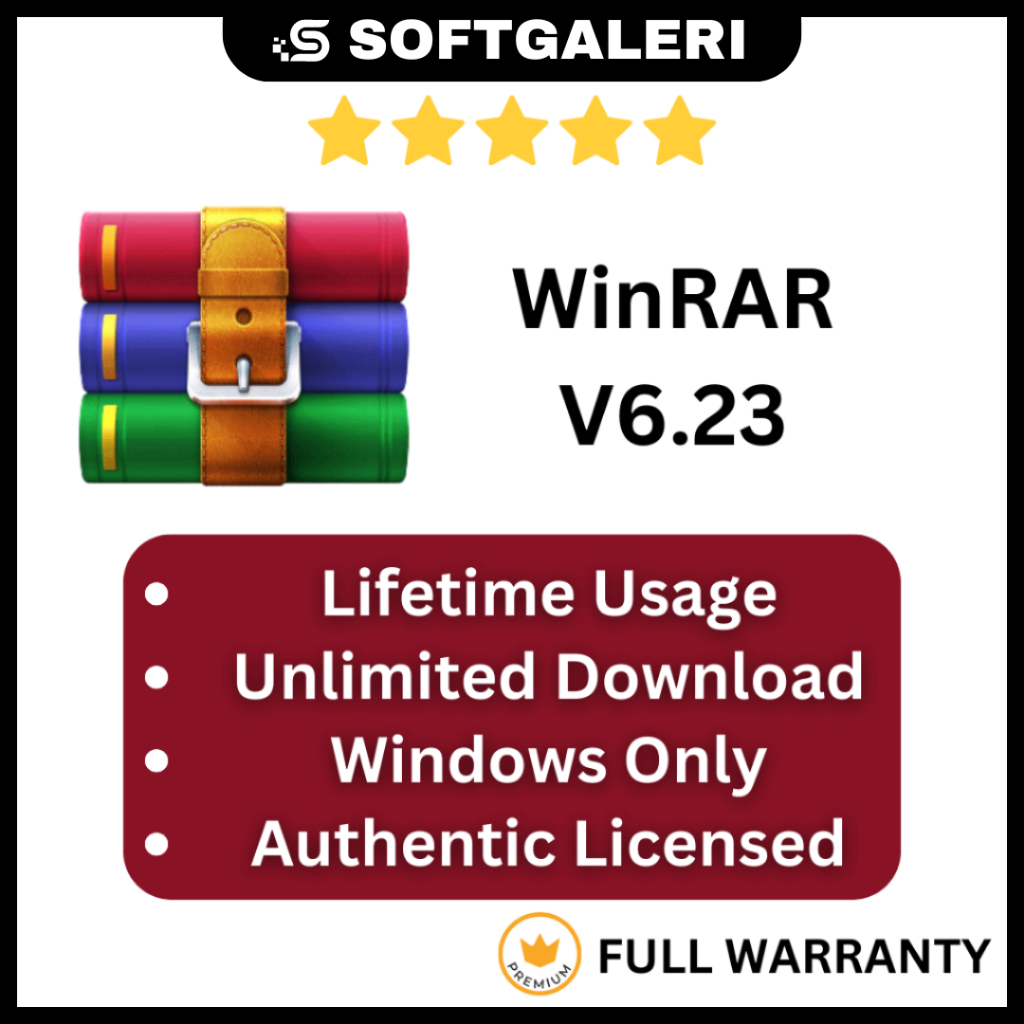 Jual 𝐋𝐀𝐓𝐄𝐒𝐓 𝐕𝟔.𝟐𝟑 WinRAR PRO LICENSED LIFETIME WARRANTY ZIP EXTRACT ...