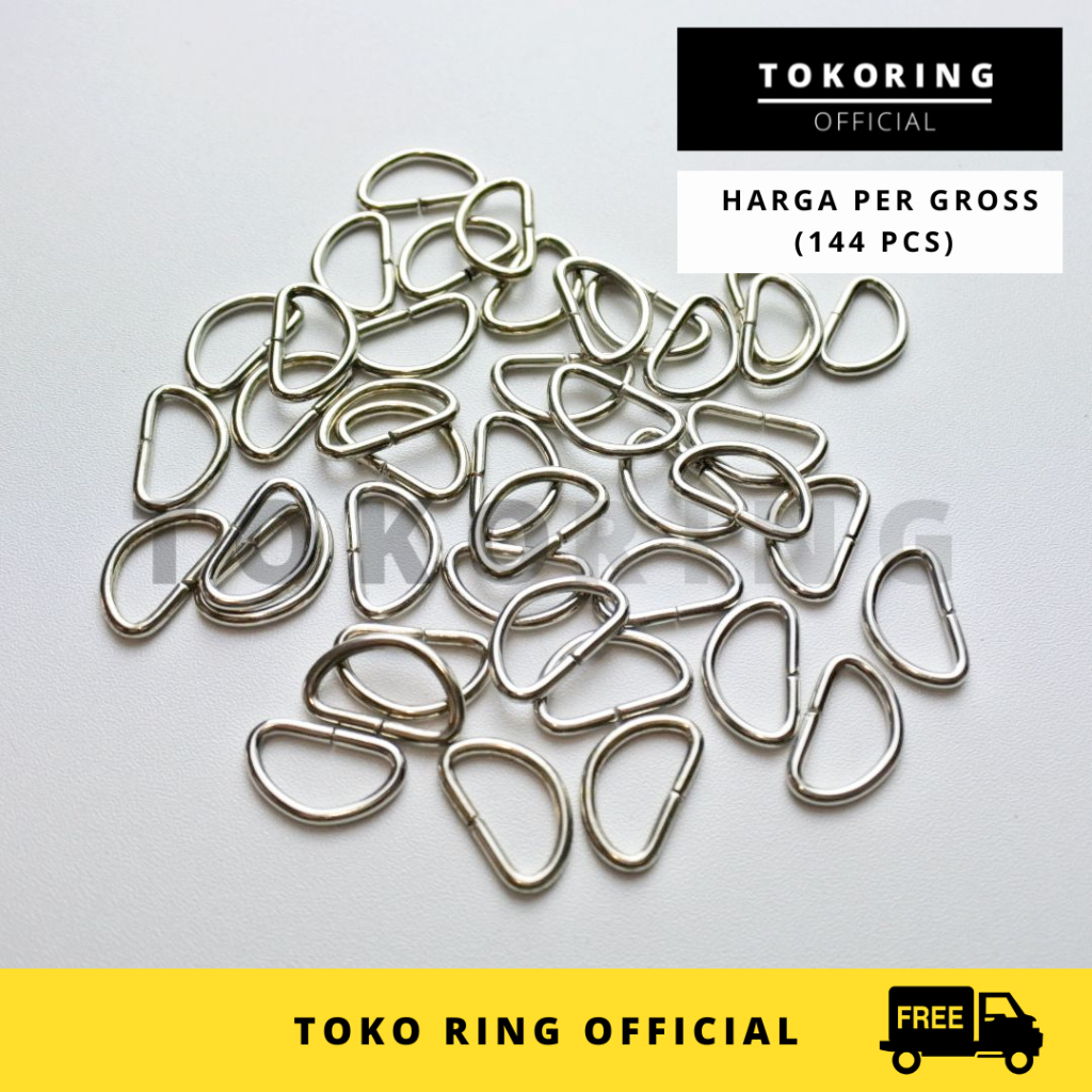 Jual Ring D 1,5 cm tebal 2 mm Nikel - Toko Ring Official (Harga per ...