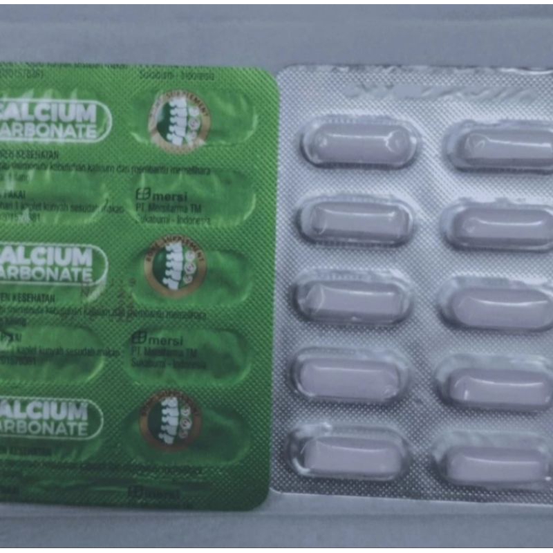 Jual calcium carbonate mersi expayer 2026 strip 10 tablet | Shopee ...