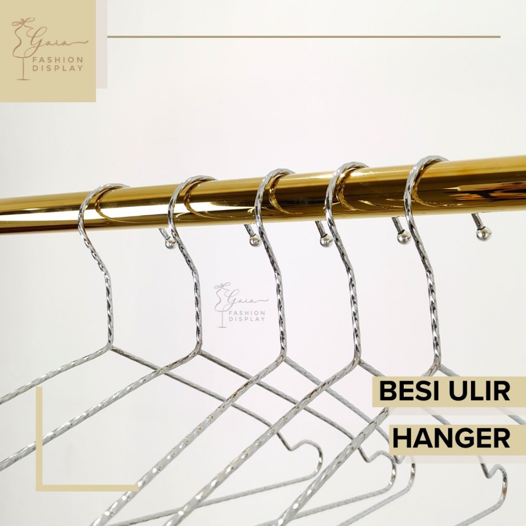 Jual Hanger Besi Unik Model Ulir Tebal / Gantungan Baju Dewasa Besi ...