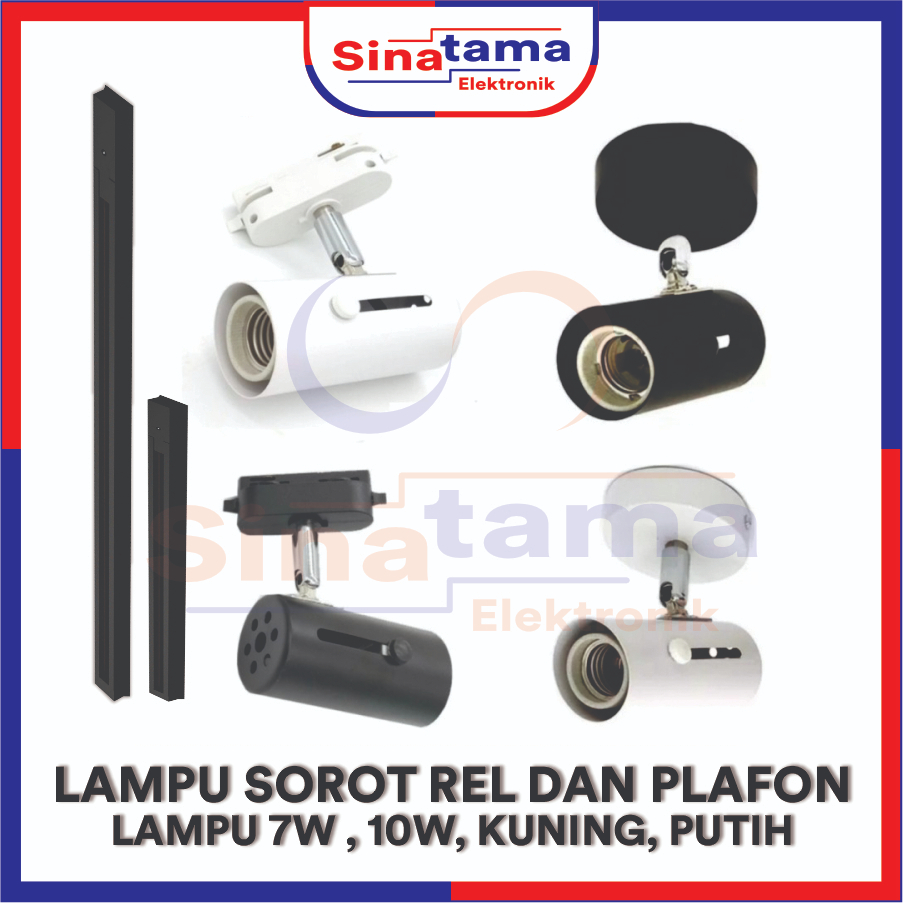 Jual LAMPU SOROT TRACK LIGHT LAMPU RELL PLAFON LED SOROT LAMPU SOROT ...