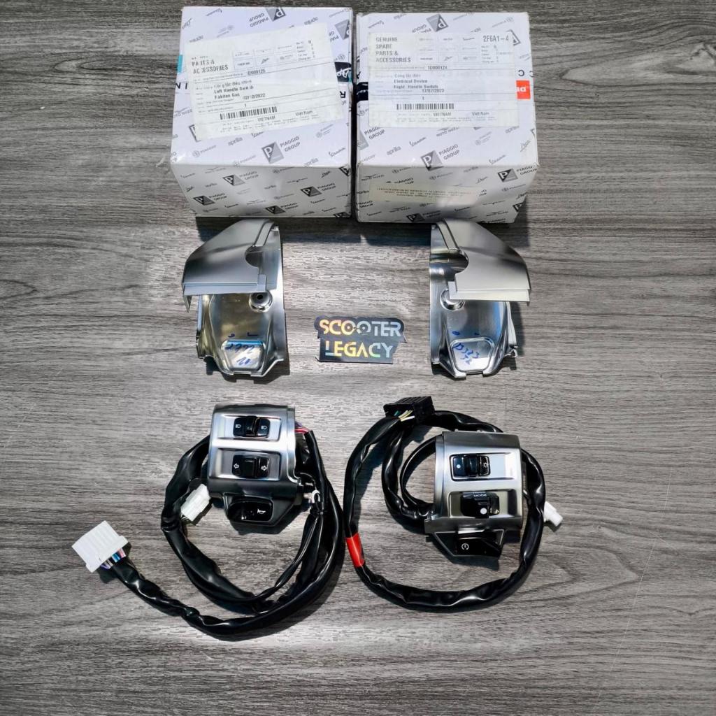 Jual Switch Saklar Panel Set Chrome Original Vespa Sprint Primavera ...