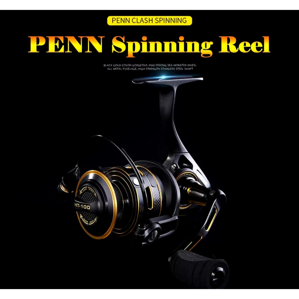Jual Reel Penn CLASH spinning Casting 5000 6000 full Metal Body Ringan ...