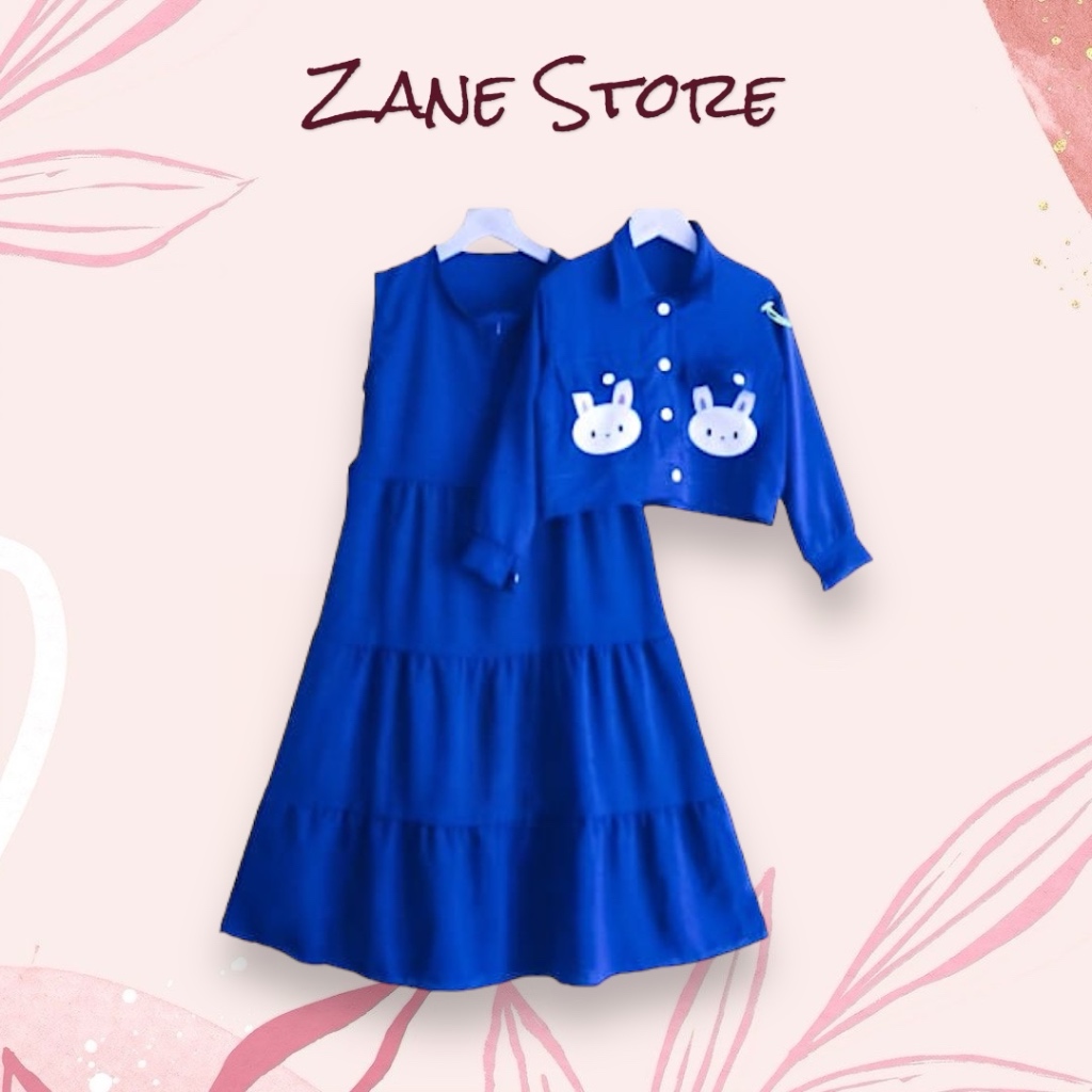 Jual Zane Store - KANZA SET KIDS OUTER INER BAJU ANAK PEREMPUAN Cringke Setelan rok dan outer ...