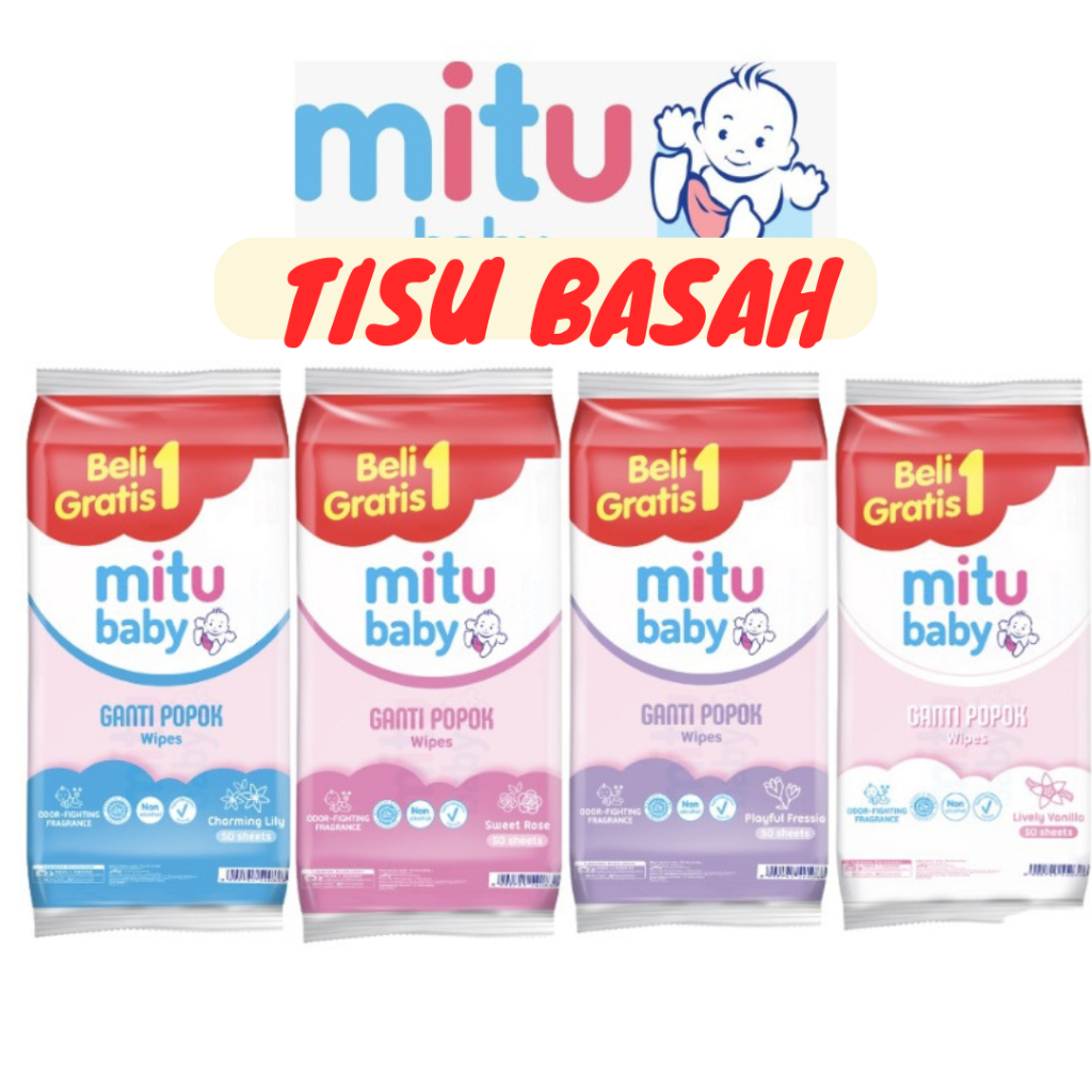 Jual Tisu Basah MITU Baby | Baby Wipes Tisue Basah Bayi Set Beli 1 ...