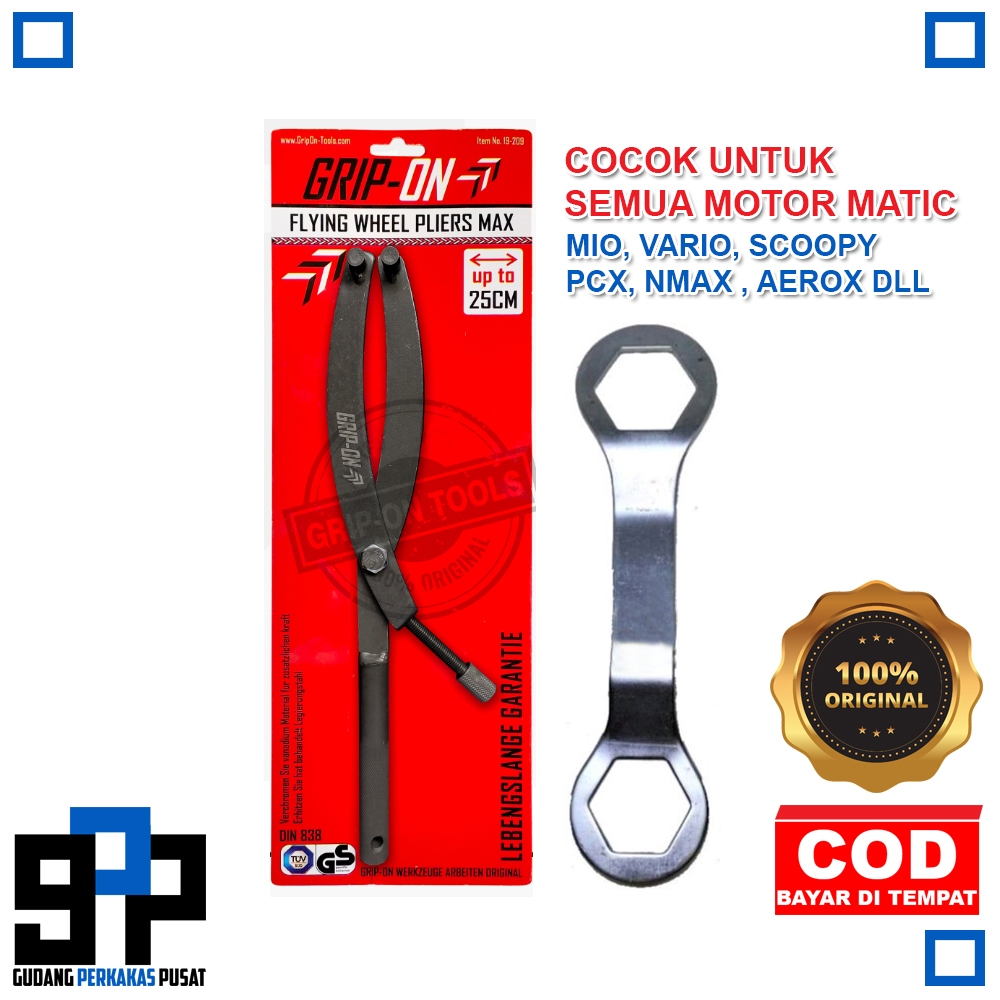 Jual Paket Set PROMO Kunci CVT Flywheel Treker CVT 39x41 Kunci Service CVT 39 x 41 Tahanan ...