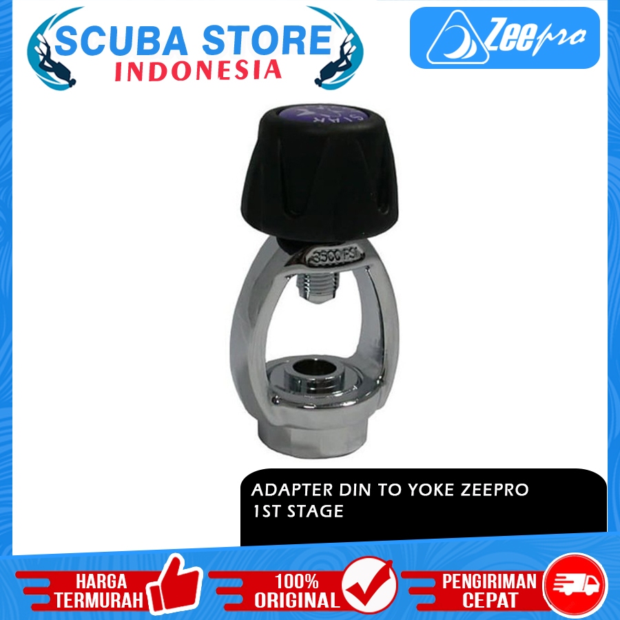 Jual Spare Part Adapter Zeepro Din To Yoke 1st Stage Regulator Scuba ...
