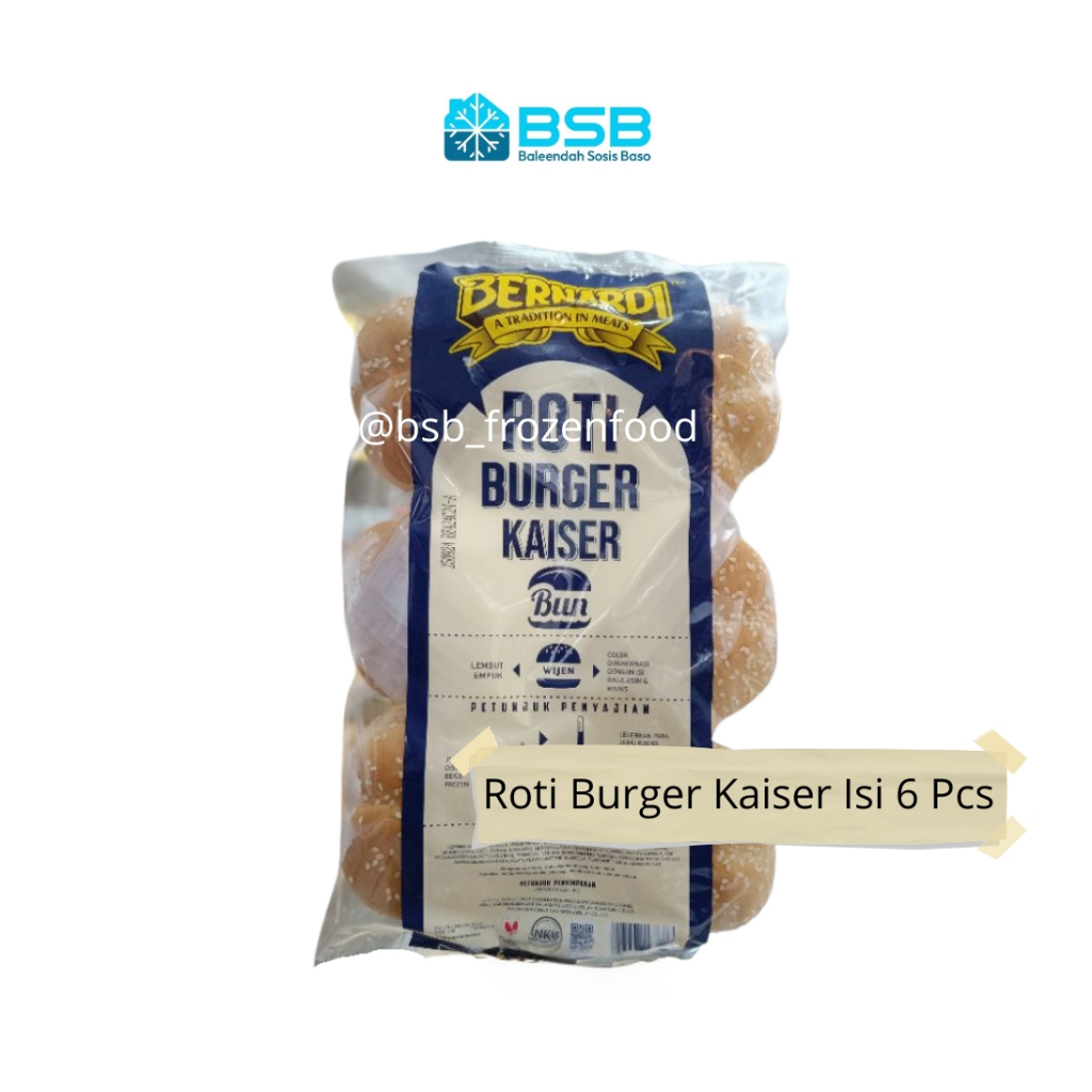 Jual BERNARDI Burger Bun Roti Burger Bernardi Isi 6 Roti Reguler Mini ...