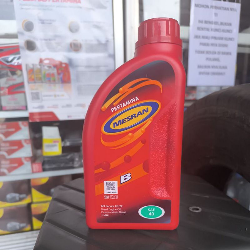 Jual OLI PERTAMINA MESRAN B 1L SAE 40 UNTUK MESIN DIESEL/ SOLAR ...