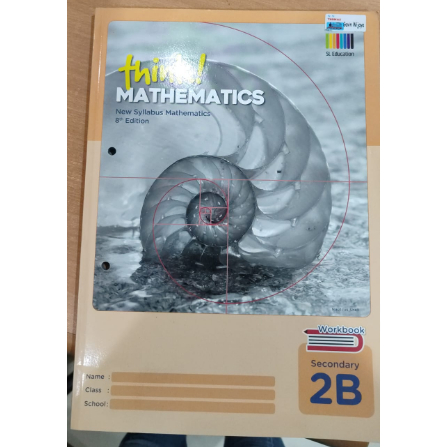 Jual Buku Bekas Think Mathematics WorkBook Secondary 2B Original SL ...