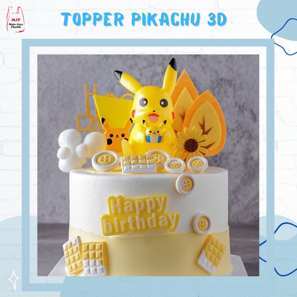 Jual Hiasan kue POKEMON PIKACHU TOPPER CAKE POKEMON FIGURE ACTION ...