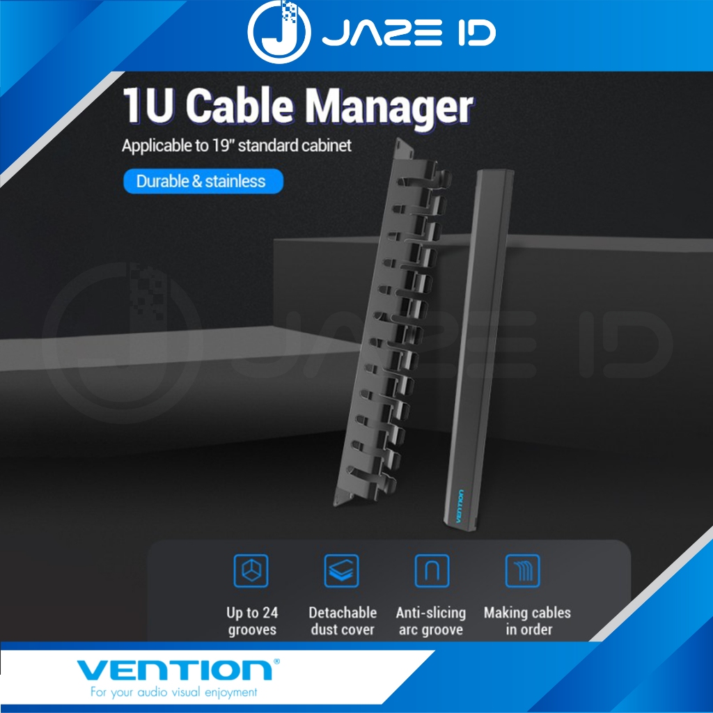 Jual Vention Kabel Manager 1U Wire Management Rack Server Cable Wiring | Shopee Indonesia