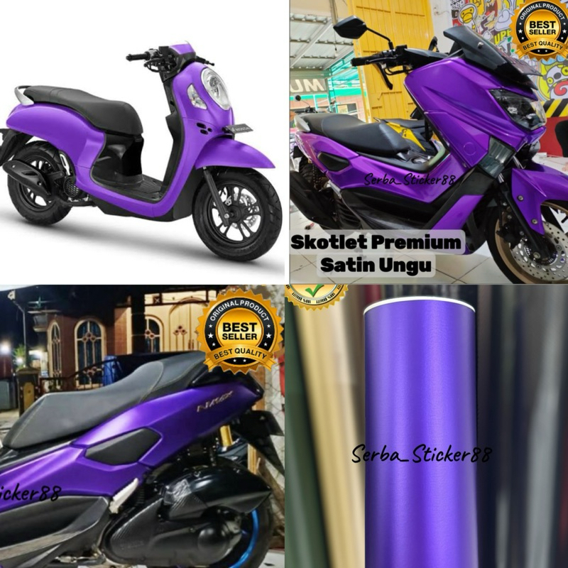 Jual Stiker Skotlet Motor Dop Scotlet Motor Bahan Satin Premium L50Cm ...