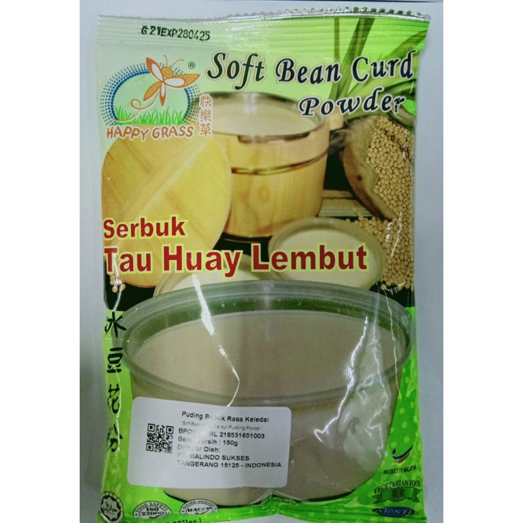 Jual Soya Bean Curd Powder Happy Grass Serbuk Tau Huay Lembut 150gr ...