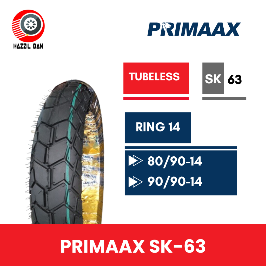 Jual Ban motor Primaax SK-63 Big Foot Ring 14 ukuran ( 80/90 | 90/90 ...