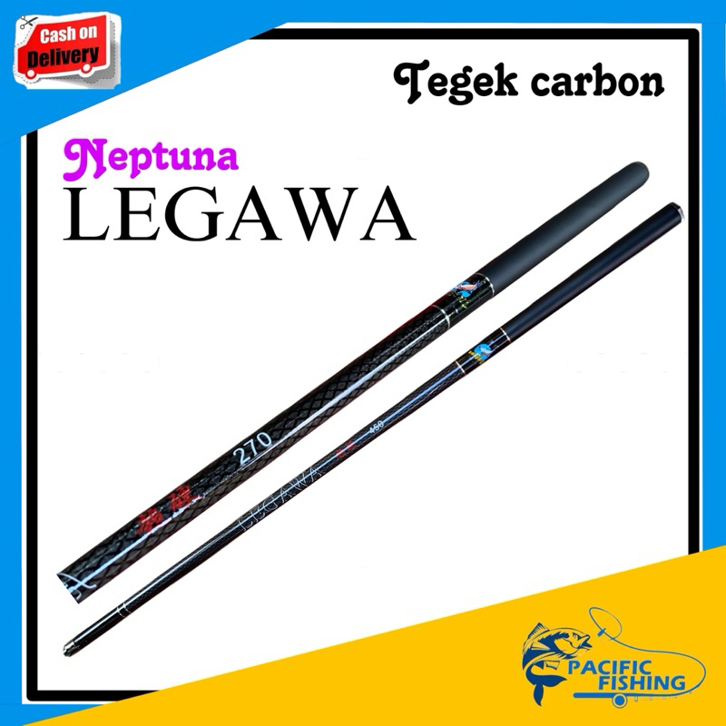 Jual Joran pancing tegek Neptuna Legawa Ros Panjang Carbon | Shopee ...