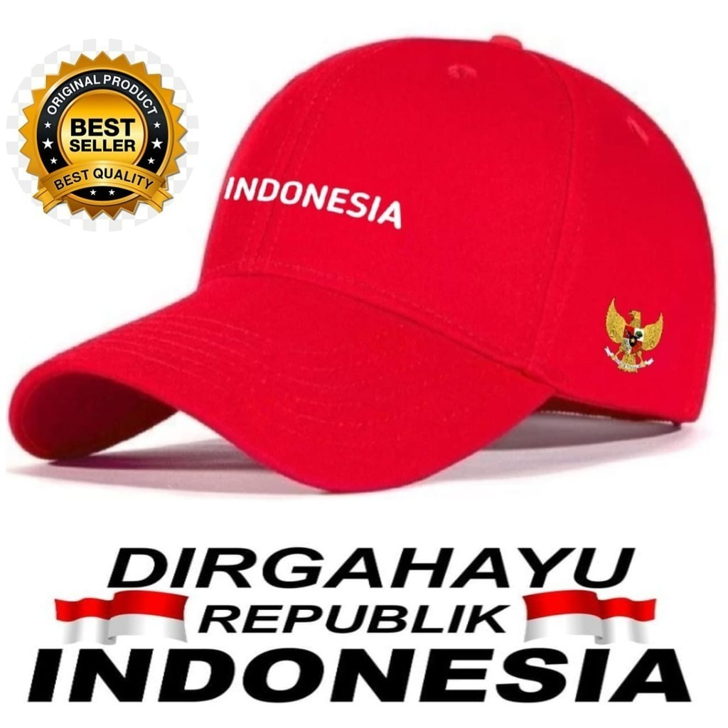 Jual COD TOPI BASEBALL UNISEX LOGO PRIA WANITA TOPI SPESIAL KEMERDAKAAN ...