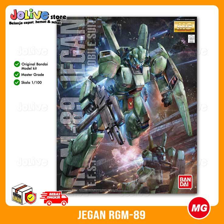 Jual Gunpla Gundam Model Kit Bandai MG JEGAN RGM-79 Master Grade 1/100 ...
