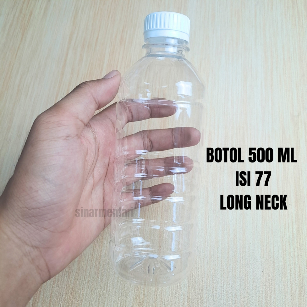 Jual [isi 77] Botol Plastik 500ml / Botol Jus / Botol minum 500 ml ...