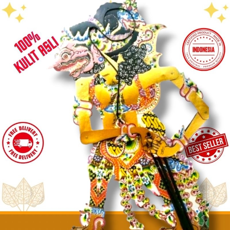 Jual Wayang Kulit Sapi ASLI Brajadenta Alusan Ukuran Standar Dalang | Shopee Indonesia
