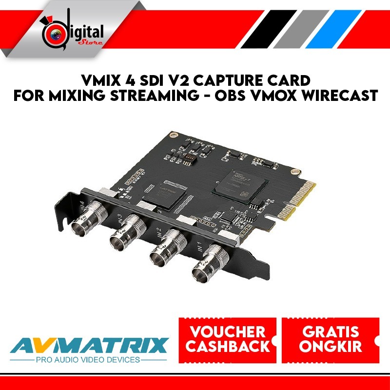 Jual VMIX 4 SDI V2 Capture Card For Mixing Streaming - OBS VMOX ...