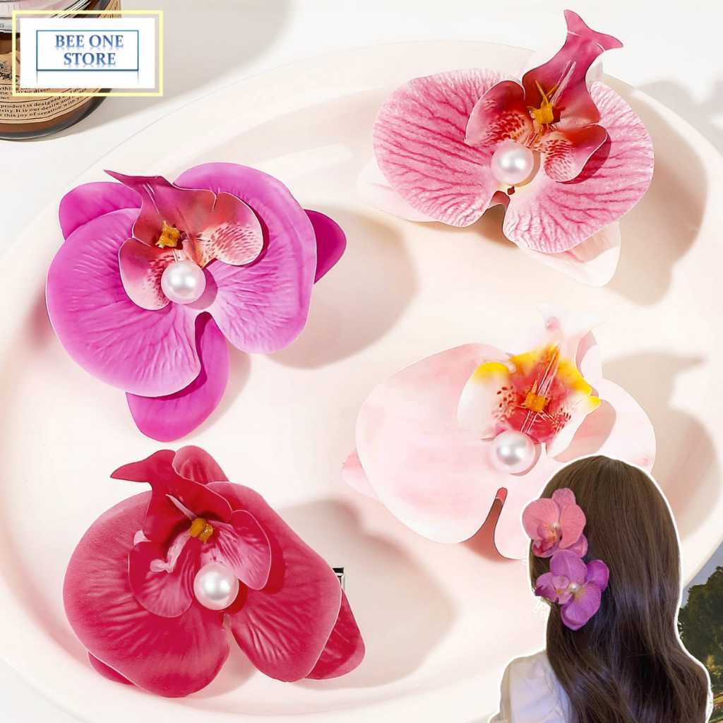 Jual BEE ONE - Jepit Rambut Bunga Anggrek Cantik Fashion Wanita Jepitan ...