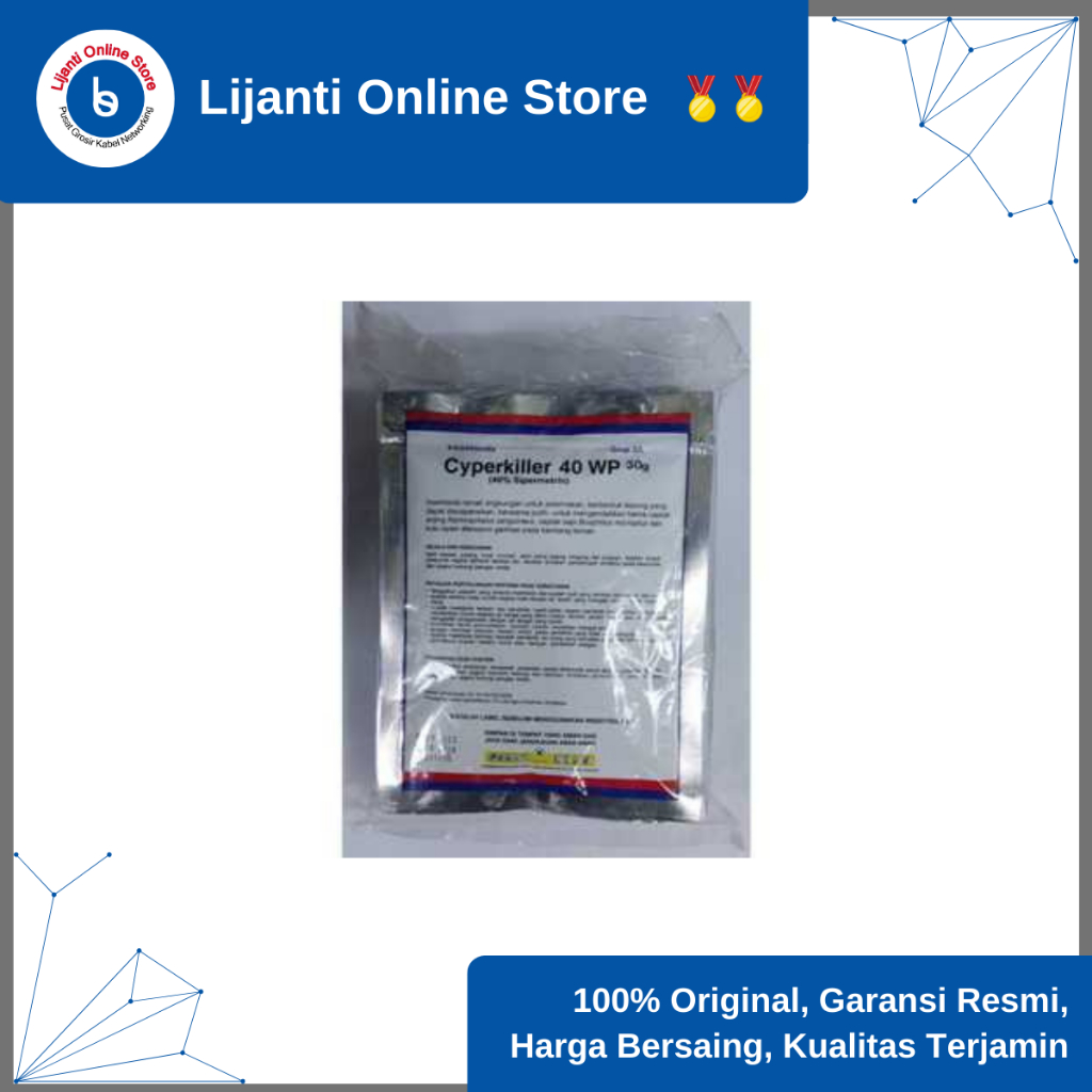 Jual CYPERKILLER 40 WP ISI 5 BUNGKUS/OBAT PEMBASMI HAMA SERANGGA/OBAT ...