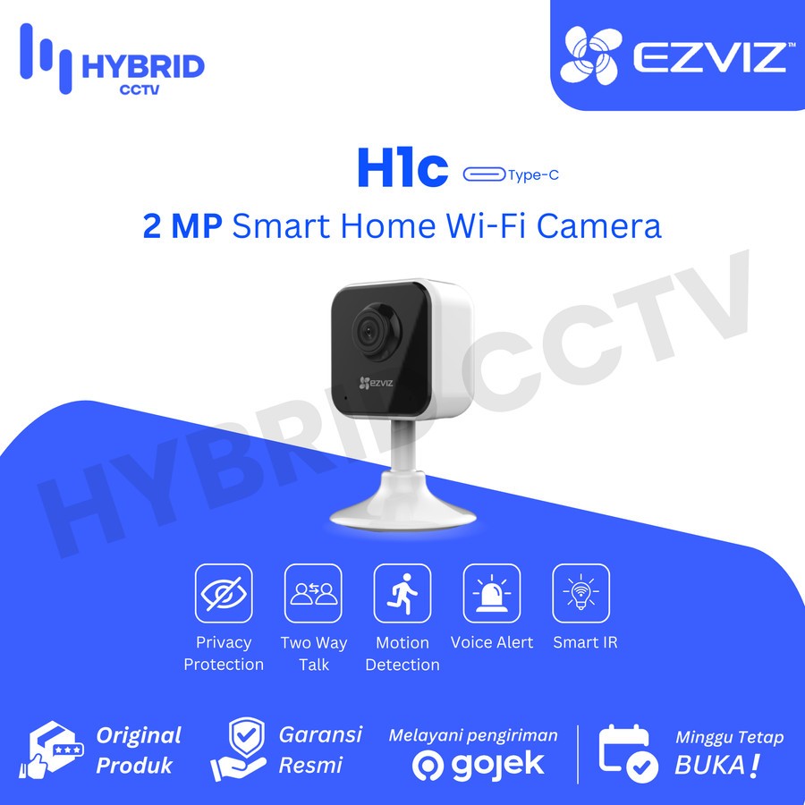 Jual Ezviz H1C 2MP Smart Home Wi-Fi Camera Indoor | Shopee Indonesia