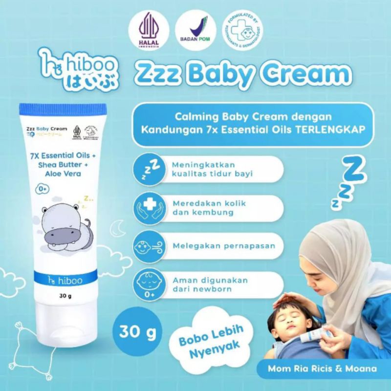 Jual Hiboo Zzz Deep Sleep Baby Cream 30gr gr 7x Essential Tidur & Kolik ...