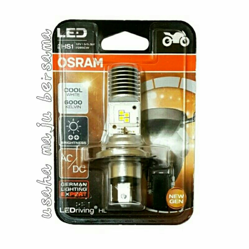 Jual Lampu LED Motor HS1 Osram Kaki 3 Warna PUTIH Motor Scoopy FI Old, CBR150 Lokal Old, Verza ...