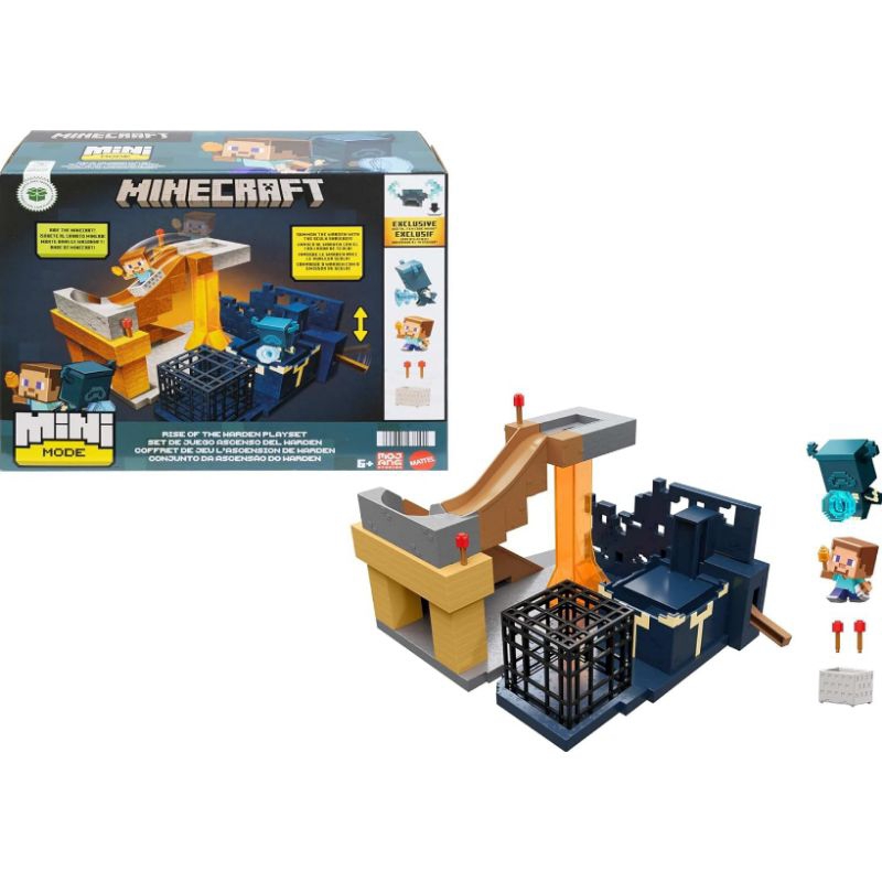 Jual Minecraft mini mode playset rise of the warden set with 2 minis ...