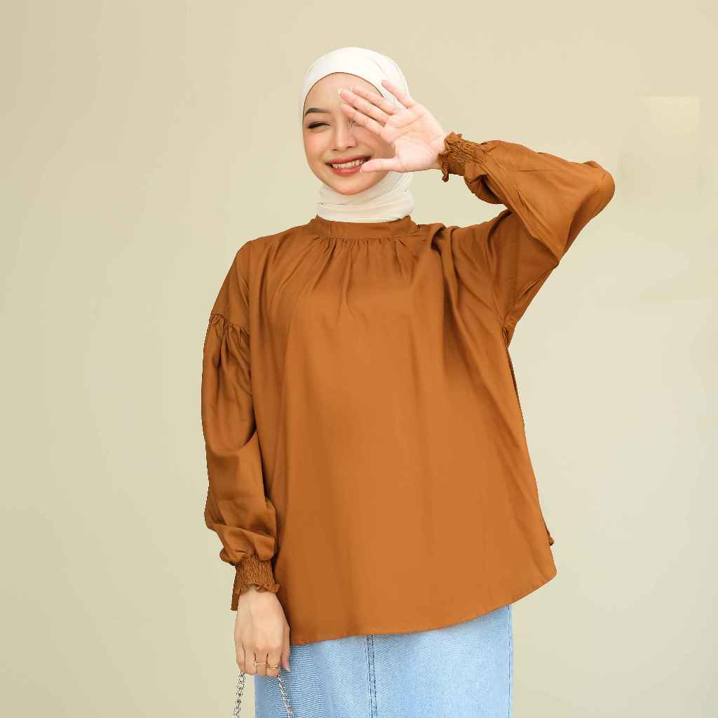 Jual YARA BLOUSE - Atasan - Blouse Wanita - Katun Rayon - All Size ...