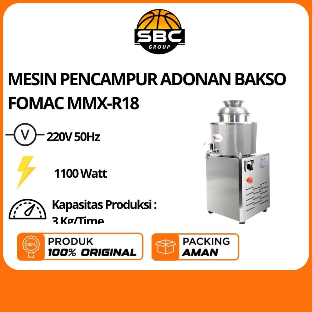 Jual MESIN PENCAMPUR ADONAN BAKSO FOMAC MMX-R18 | Shopee Indonesia