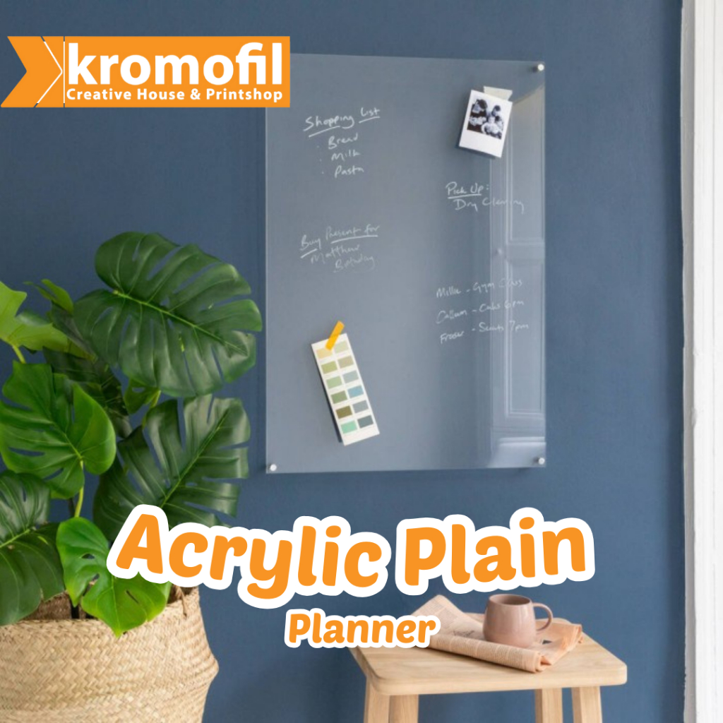 Jual Acrylic Plain Planner Akrilik Wall Calendar Kalender Jadwal ...