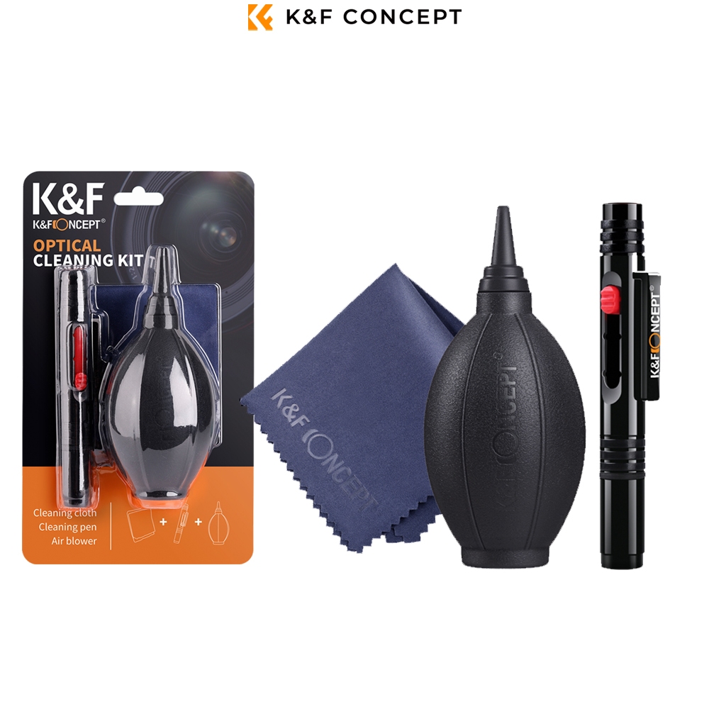 Jual K&F Concept Cleaning Kit 3 in 1 Blower Lenspen Microfiber Cloth ...