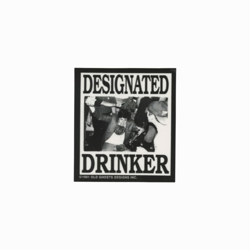 Jual sticker Old ghost design designated drinker stiker vintage retro rare | Shopee Indonesia